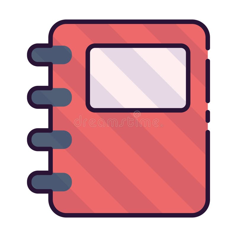 Isolated Colored Office Notebook Sketch Icon Vector Stock Vector ...