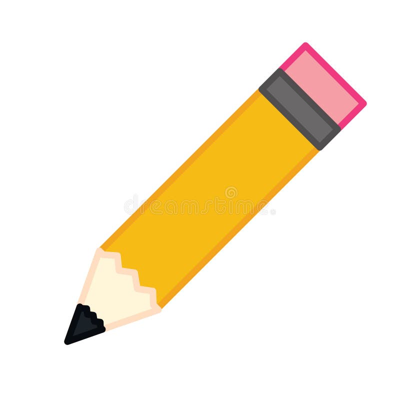 Isolated Colored Pencil Office Supply Icon Vector Stock Vector ...