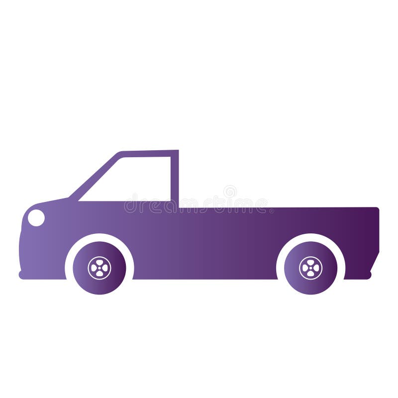 Isolated Colored Pick Up Truck Icon Flat Design Vector Stock Vector ...