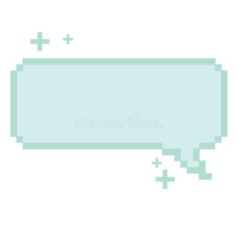 Isolated Colored Pixelated Comic Speech Bubble Chat Vector Stock Vector ...