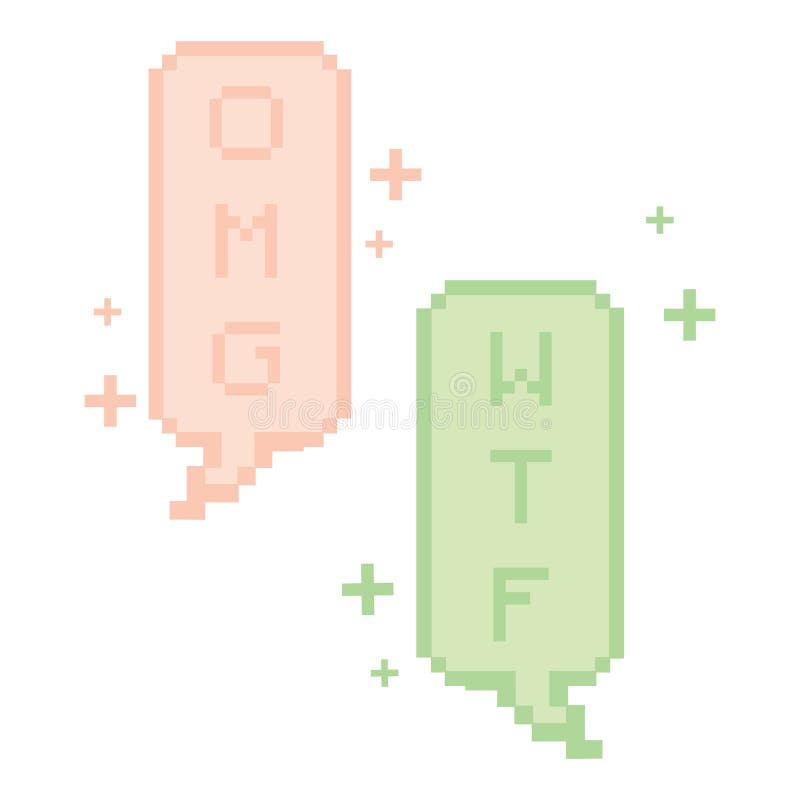 Isolated Colored Pixelated Comic Speech Bubble Chat Vector Stock Vector ...