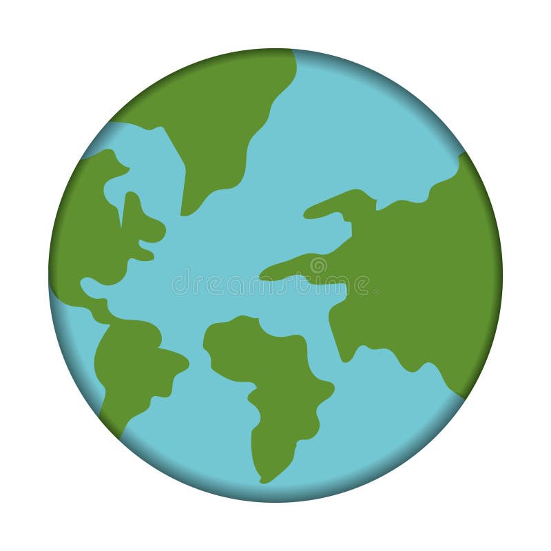Isolated Colored Planet Earth Icon Vector Stock Illustration ...