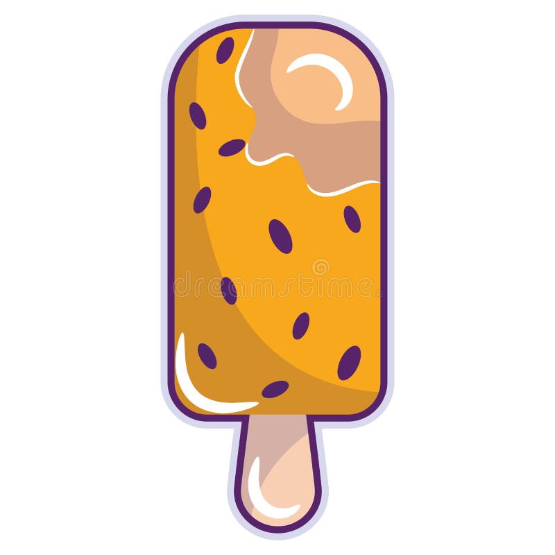 Isolated Colored Popsicle Icon Flat Design Vector Stock Vector ...