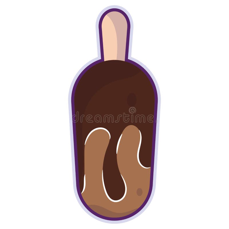 Isolated Colored Popsicle Icon Flat Design Vector Stock Vector ...