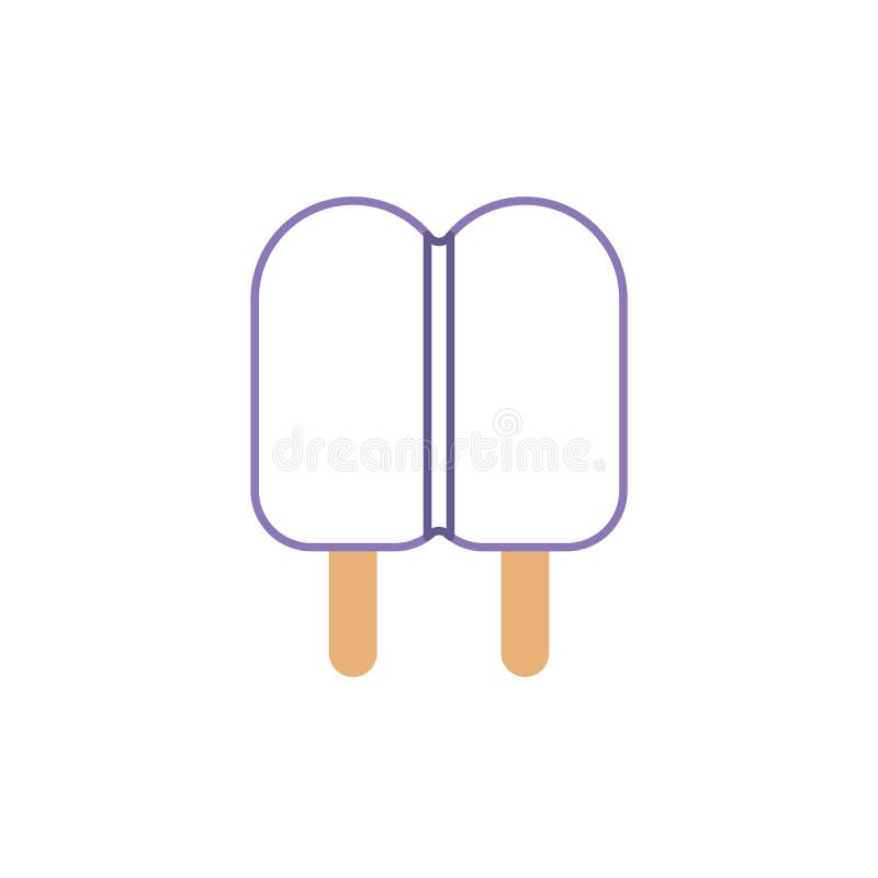 Isolated Colored Popsicle Outline Icon Vector Stock Vector ...