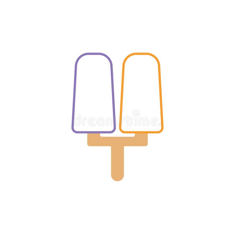 Isolated Colored Popsicle Outline Icon Vector Stock Vector ...