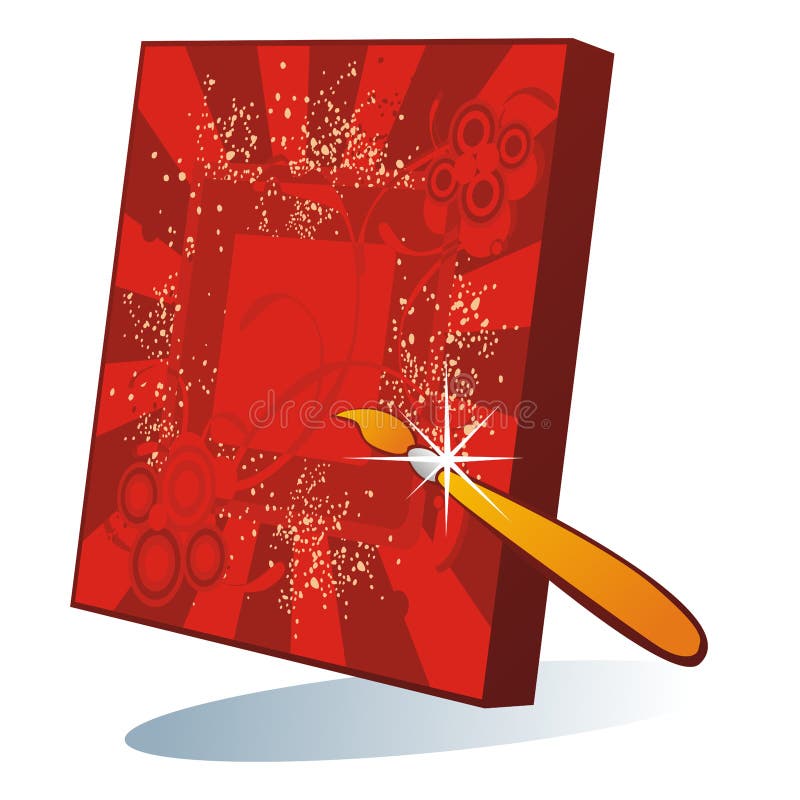 Isolated colored print stock vector. Illustration of artistic - 15635624