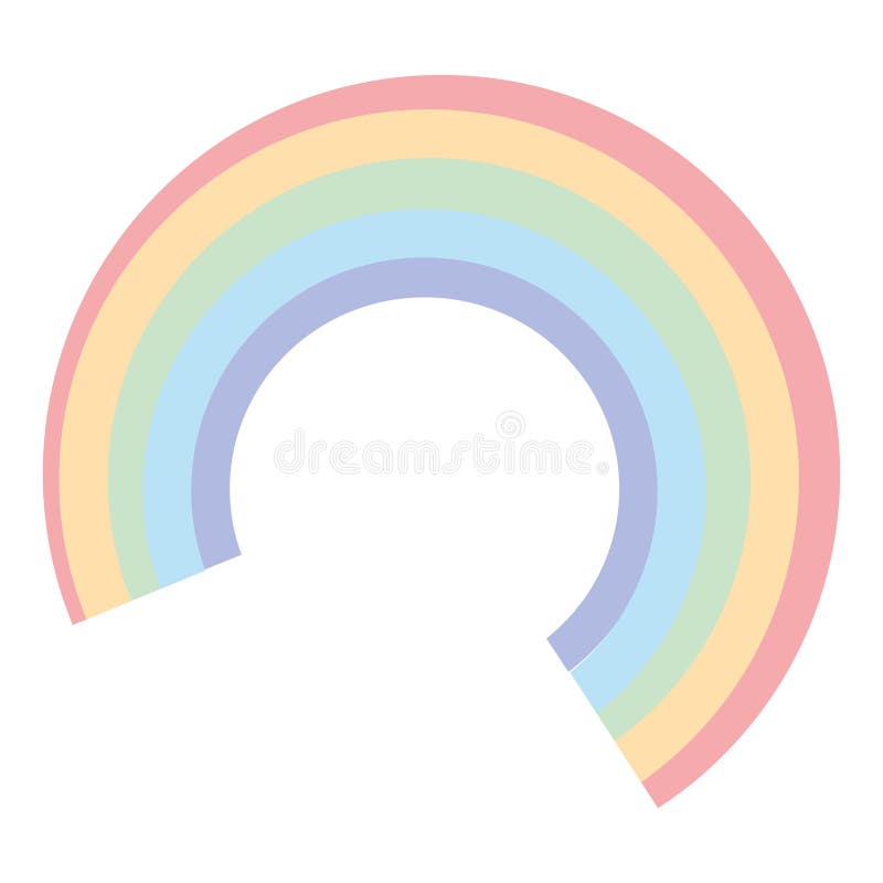 Isolated Colored Rainbow Sketch Icon Vector Stock Vector - Illustration ...