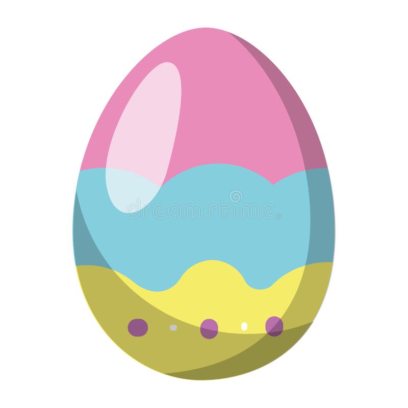 Isolated Colored Realistic Easter Egg Icon Vector Stock Vector ...