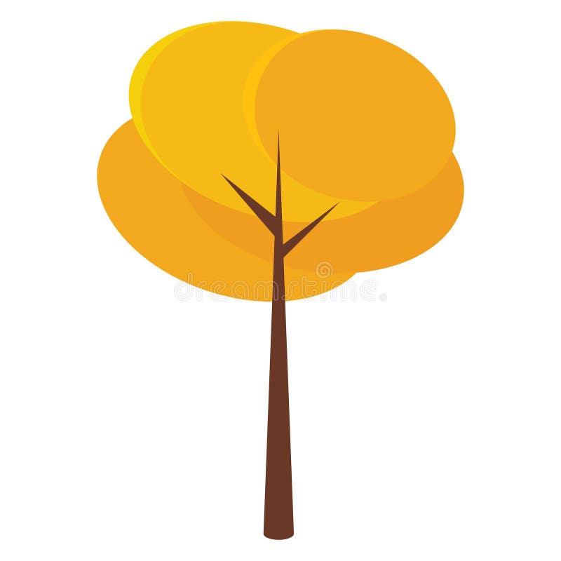 Isolated Colored Seasonal Autumn Tree Icon Vector Stock Vector ...