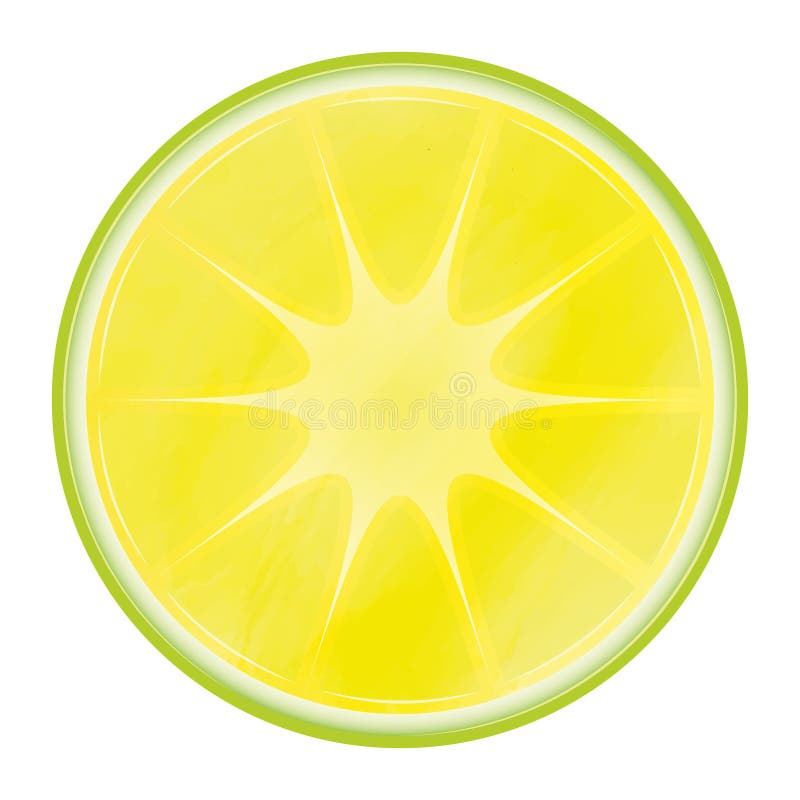 Isolated Colored Slice of Lemon Sketch Icon Vector Stock Vector ...