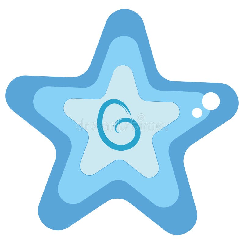 Isolated Colored Star Shape Icon Cute Design Vector Stock Vector ...