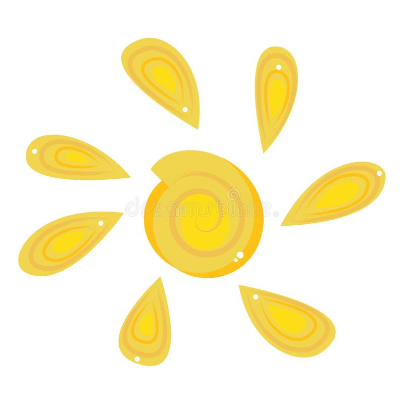 Isolated Colored Sun Icon Cute Design Vector Stock Vector ...