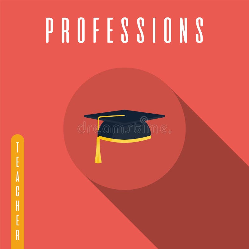 Isolated Colored Teacher Hat Uniform Icon Vector Stock Vector ...