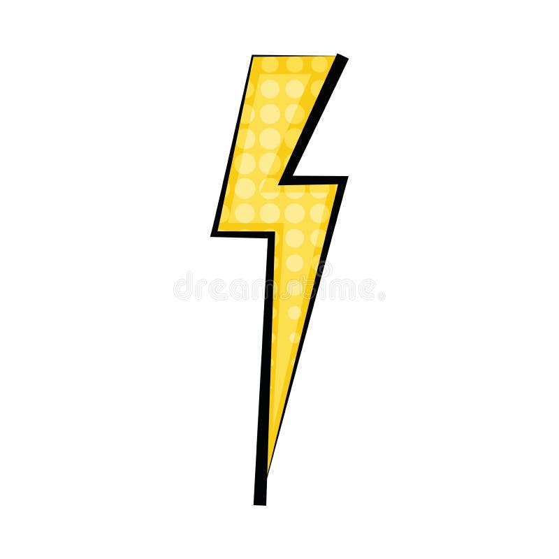 Isolated Colored Thunder Comic Icon Vector Stock Vector - Illustration ...
