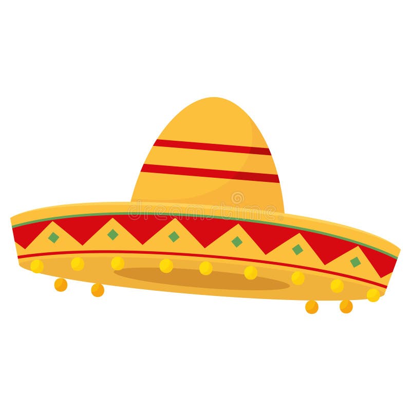 Isolated Colored Traditional Mexican Hat Vector Stock Vector ...