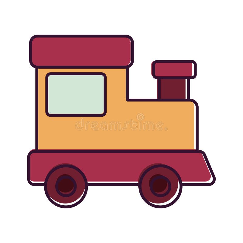 Isolated Colored Train Toy Icon Vector Stock Vector - Illustration of ...