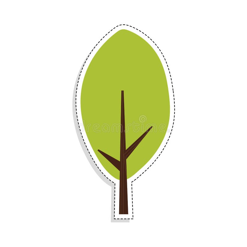 Isolated colored tree icon stock vector. Illustration of tree - 189050327
