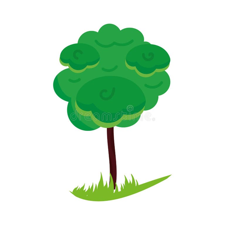 Isolated Colored Tree Sketch Icon Vector Stock Vector - Illustration of ...