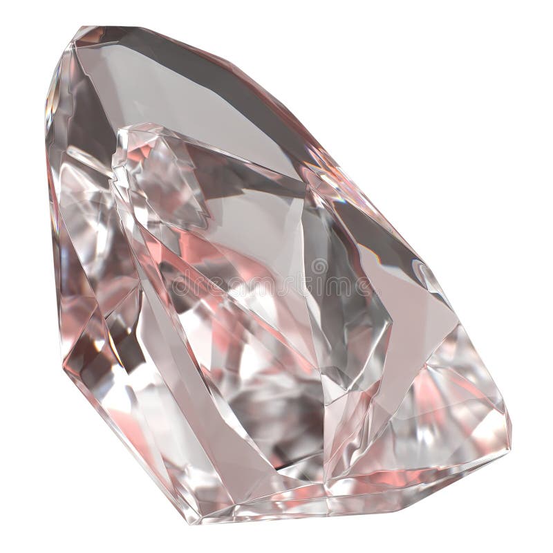 Isolated Colorless Gemstone, Crystal Organic Fresh Refraction and ...