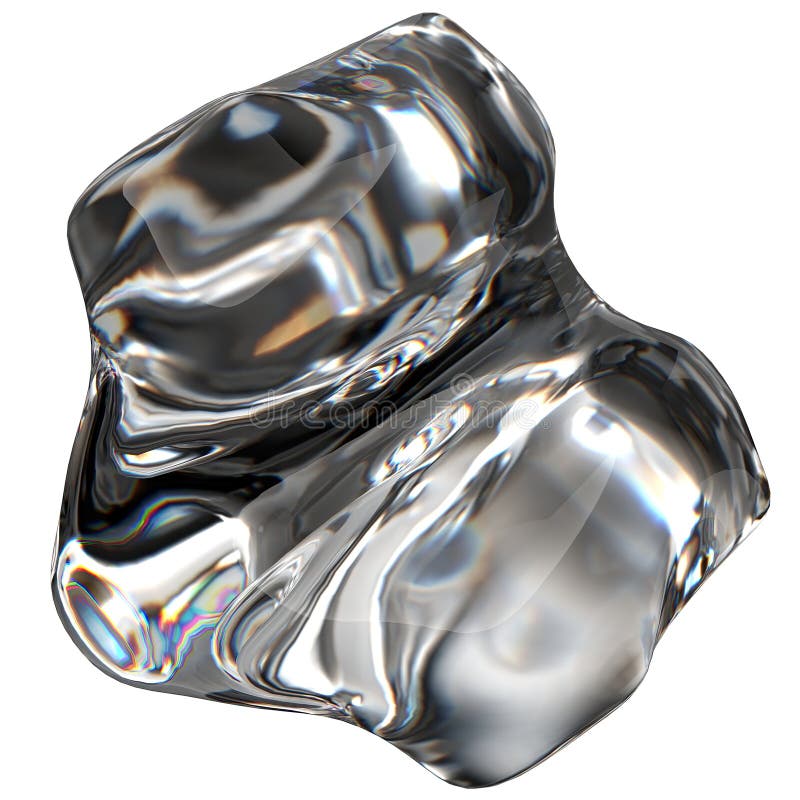 Isolated Colorless Organic Glass Fresh Organic Refraction and ...