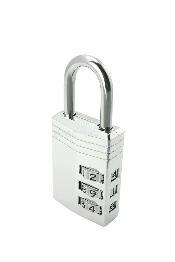 Isolated combination lock stock photo. Image of silver - 700880
