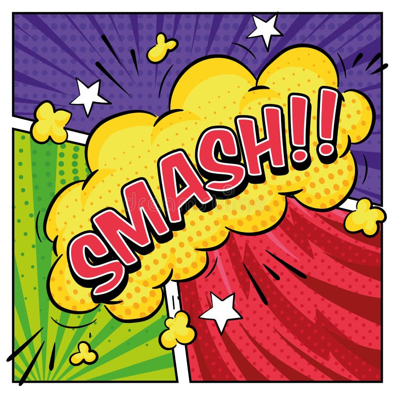 Isolated Comic Expression on a Colored Comic Page Stock Vector ...