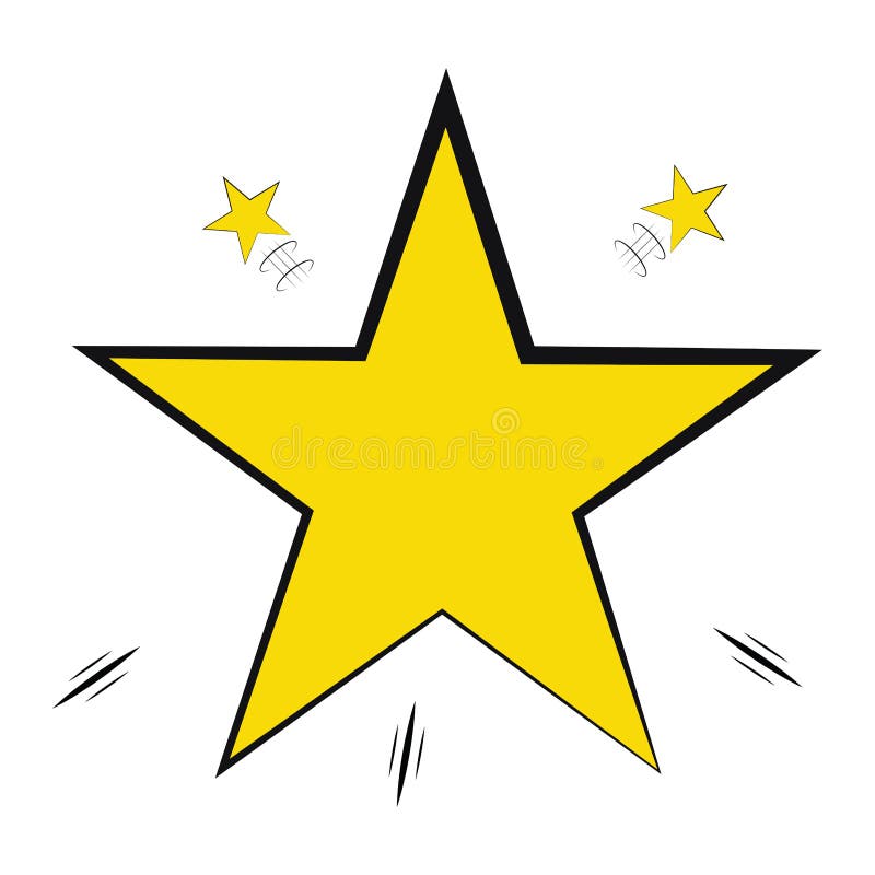 Comic stars stock vector. Illustration of color, painting - 10970661