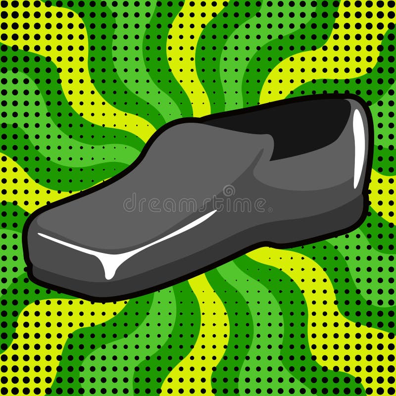 Isolated Comic Gentleman Shoe Stock Vector - Illustration of cool ...