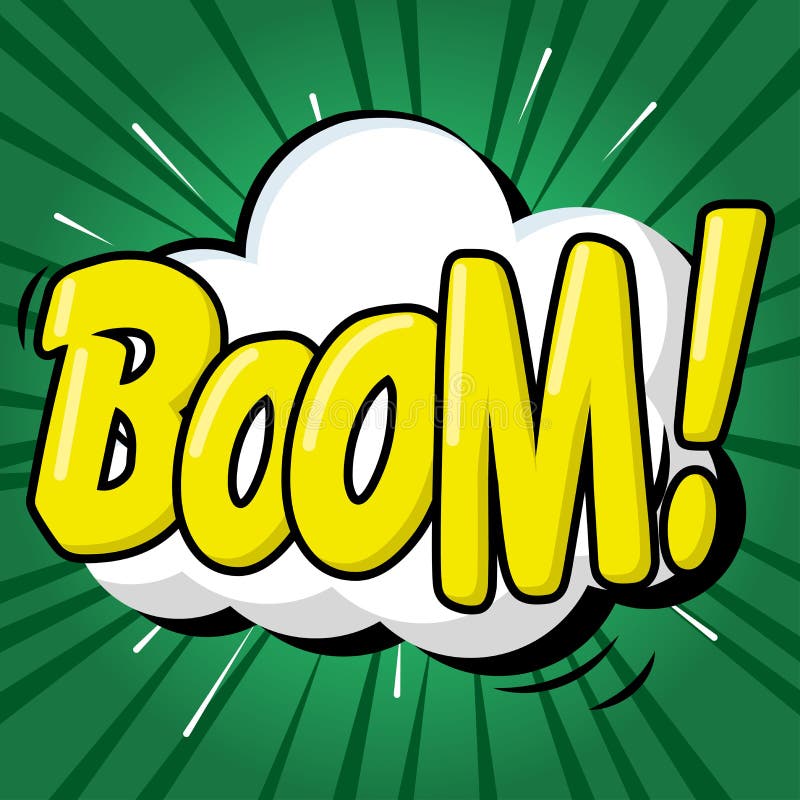 Isolated Comic Speech Boom Cartoon Expression Stock Vector ...