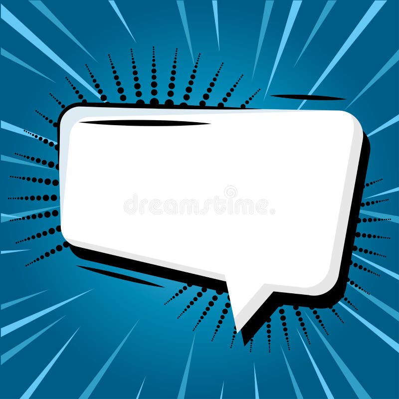 Comic Bubble Chat with Boo Message Stock Vector - Illustration of ...