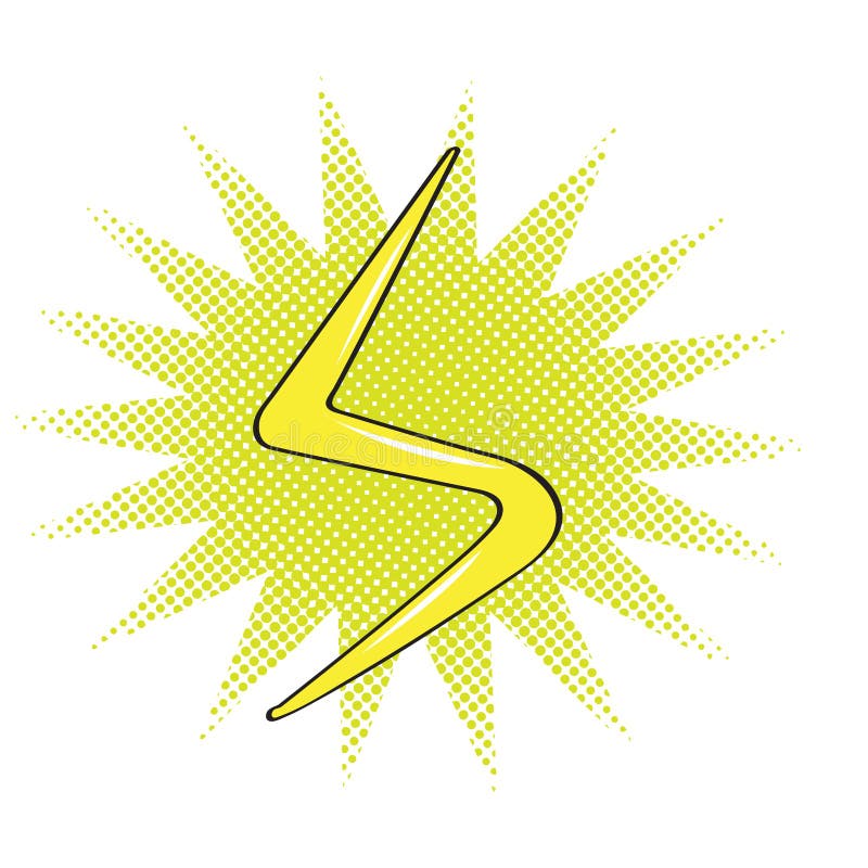 Isolated Comic Thunder Icon Stock Vector - Illustration of colorful ...