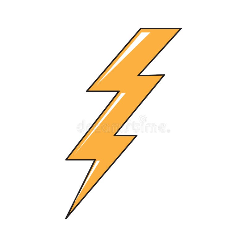 Comic thunder storm stock vector. Illustration of danger - 98884091