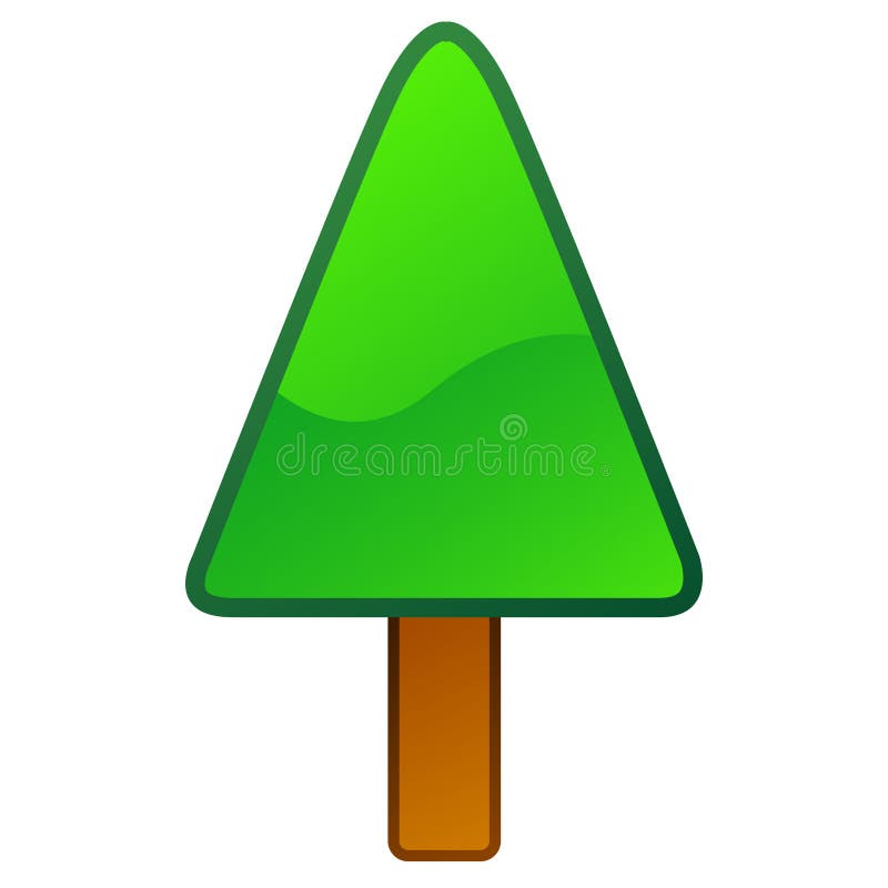 Isolated comic tree stock vector. Illustration of greenery - 104959390