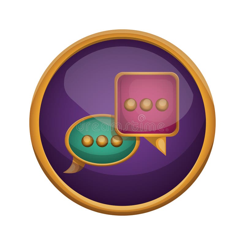 Isolated Communication Bubble Design Stock Vector - Illustration of ...