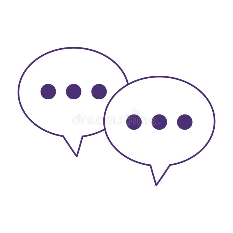 Isolated Communication Bubbles Vector Design Stock Vector ...