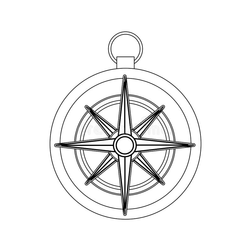 Isolated Compass of School Concept Design Stock Vector - Illustration ...