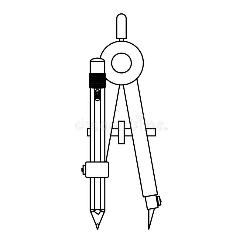 Isolated Compass of School Concept Design Stock Vector - Illustration ...