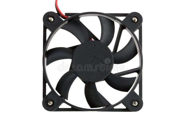 Isolated computer fan stock image. Image of rotor, cooling - 1879461