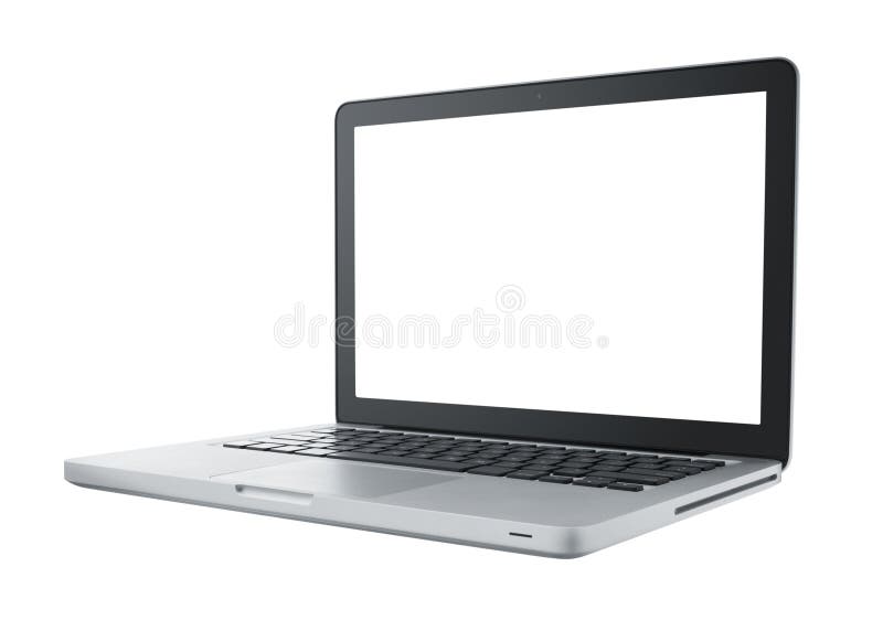 Laptop facing left stock image. Image of apple, powerbook - 455329