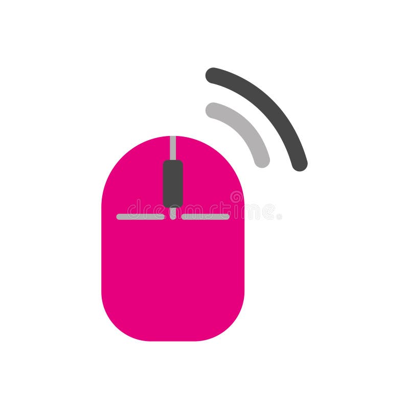 Isolated Computer Mouse Office Supply Icon Vector Stock Vector ...