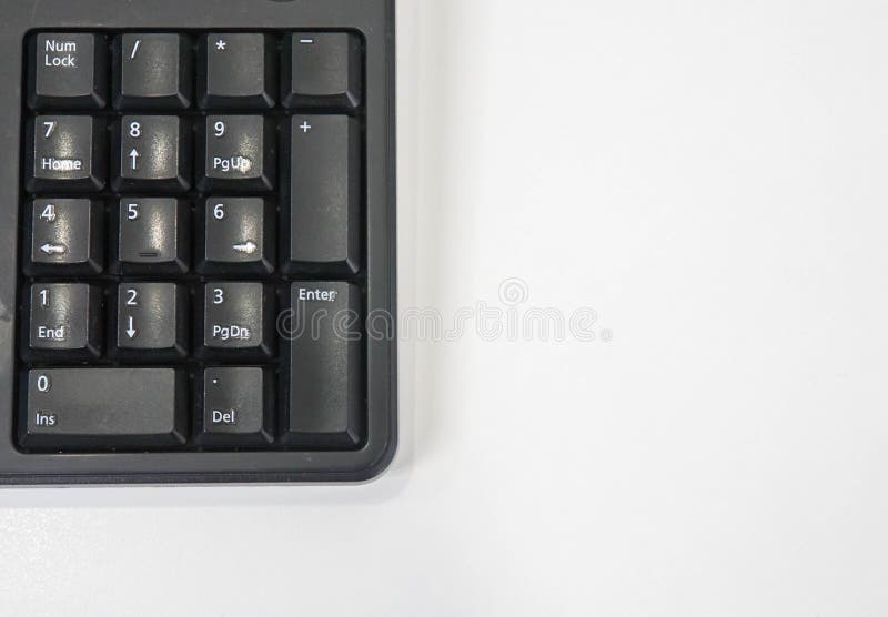 Numeric Keypad of Old Fashioned of Calculator Stock Image - Image of ...