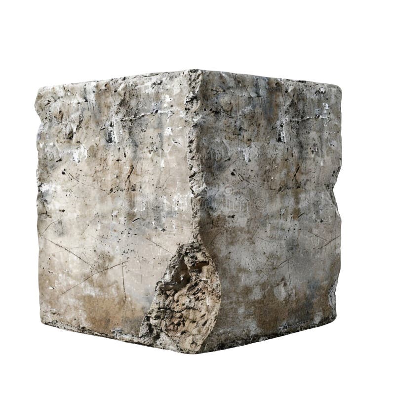 Isolated Concrete Block stock image. Illustration of surface - 348287177