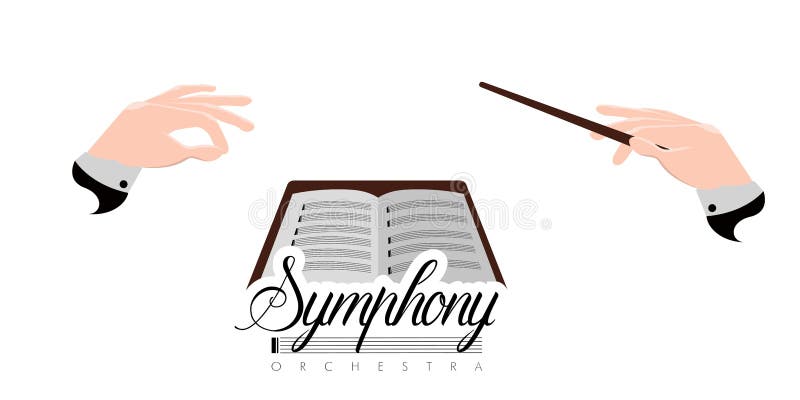 Conductor hands icon stock vector. Illustration of maestro - 123779044