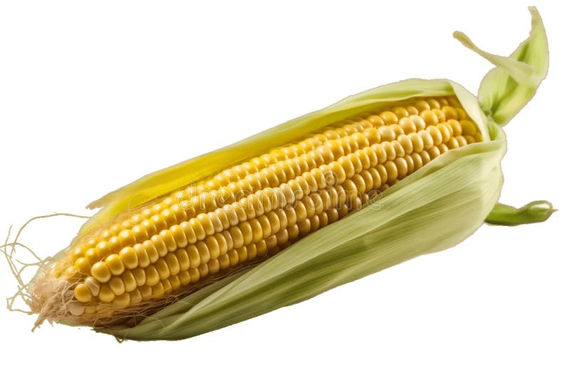Isolated Corn Vegetable on Transparent Background, Generative Ai Stock ...