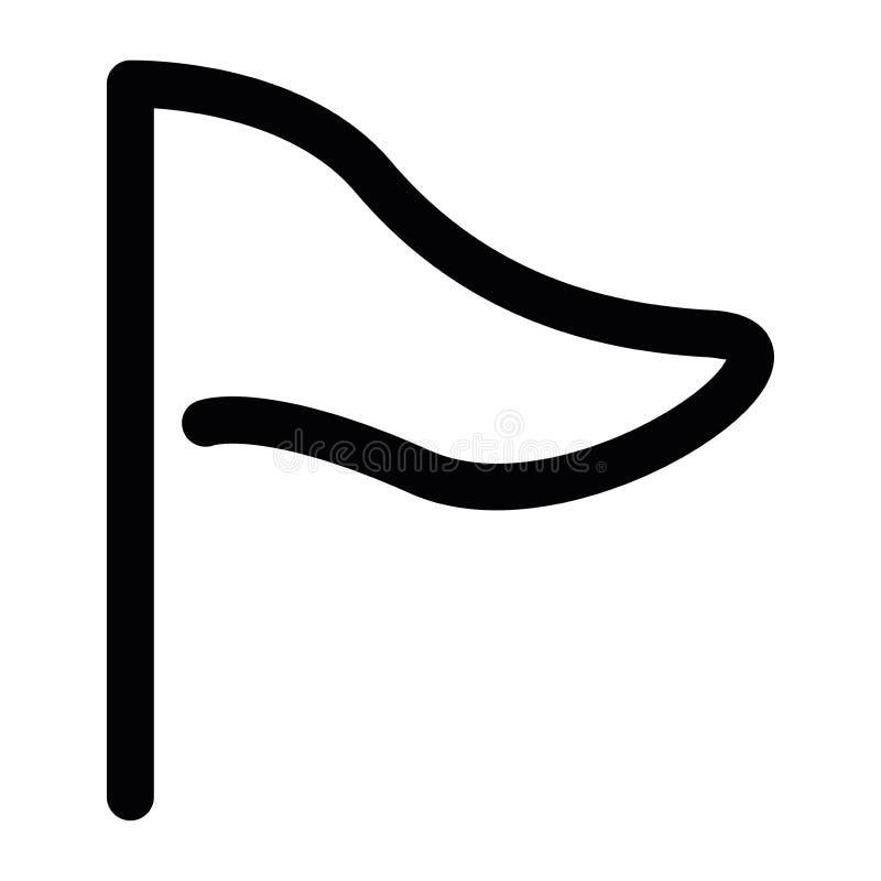 Isolated Corner Flag Icon Flat Design Vector Stock Vector ...