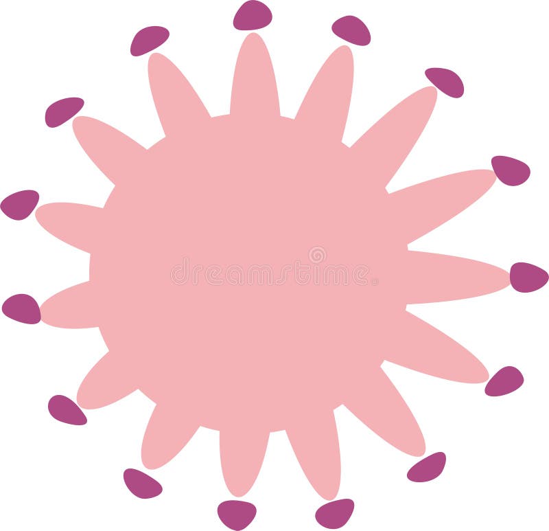 Isolated Coronavirus Bacteria Illustration, Cell of Coronavirus ...
