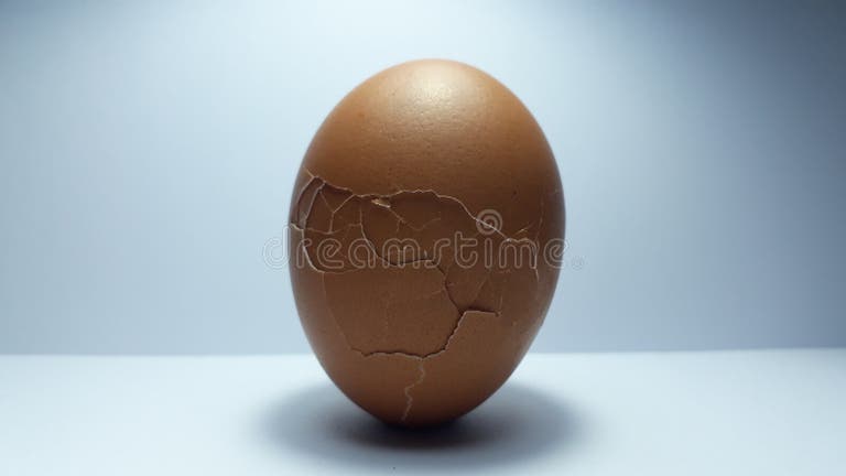 Cracked Egg with White Background Stock Image - Image of food ...
