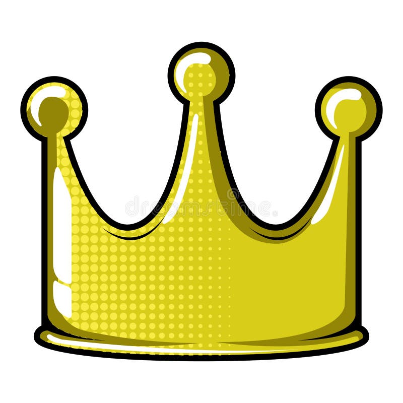 Isolated crown icon stock vector. Illustration of clipart - 125877940