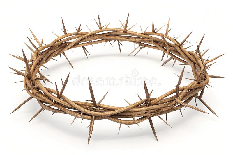 Crown of Thorns Isolated on Transparent Background Stock Illustration ...
